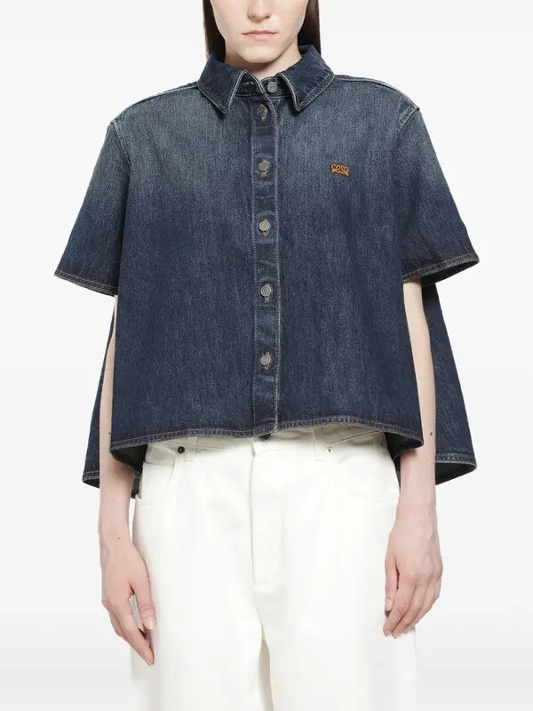Loewe Denim Trapeze Shirt - Blue