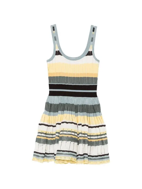 Alaïa Striped Mini Dress - Multi