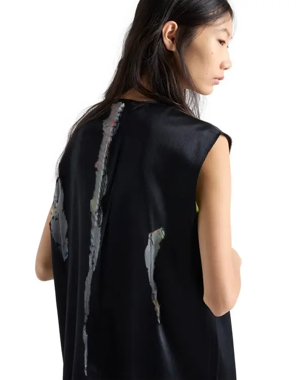 Prada Devoré Satin Dress