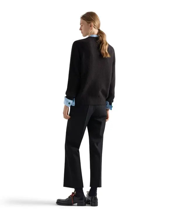 Prada Wool And Cashmere Crew-neck Sweater