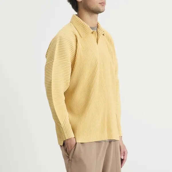 Issey Miyake Homme Plissé Long Sleeve Polo