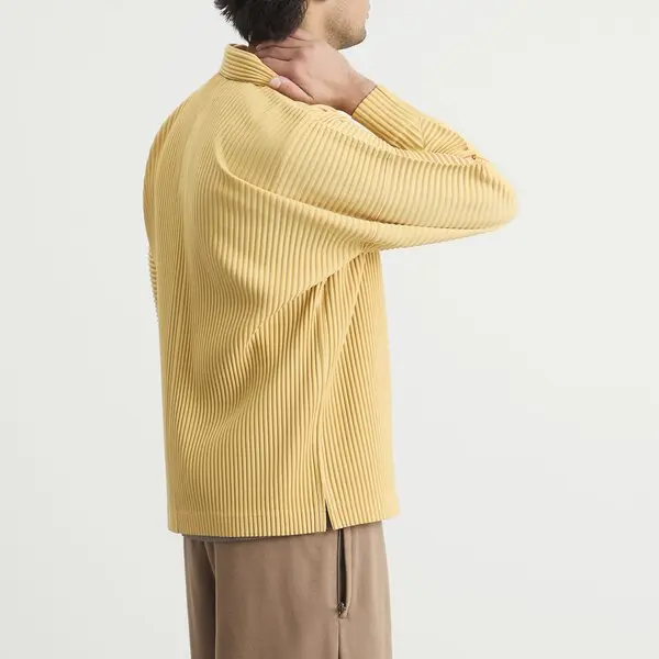 Issey Miyake Homme Plissé Long Sleeve Polo