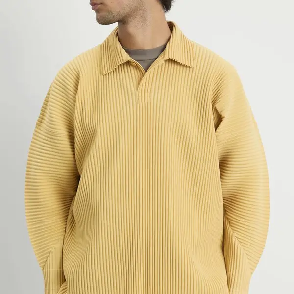 Issey Miyake Homme Plissé Long Sleeve Polo