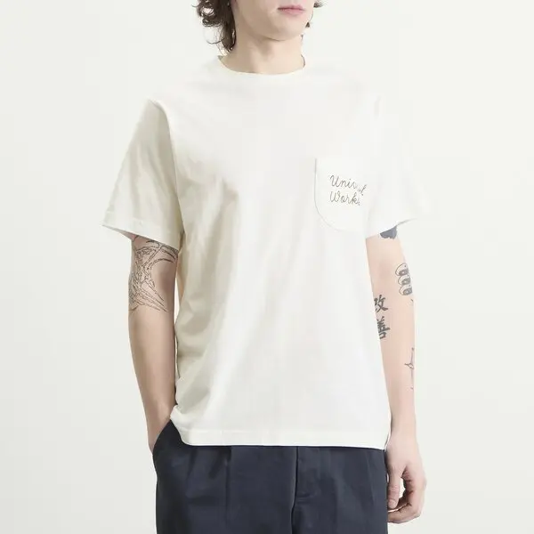 Universal Works Script Logo Pocket T-shirt