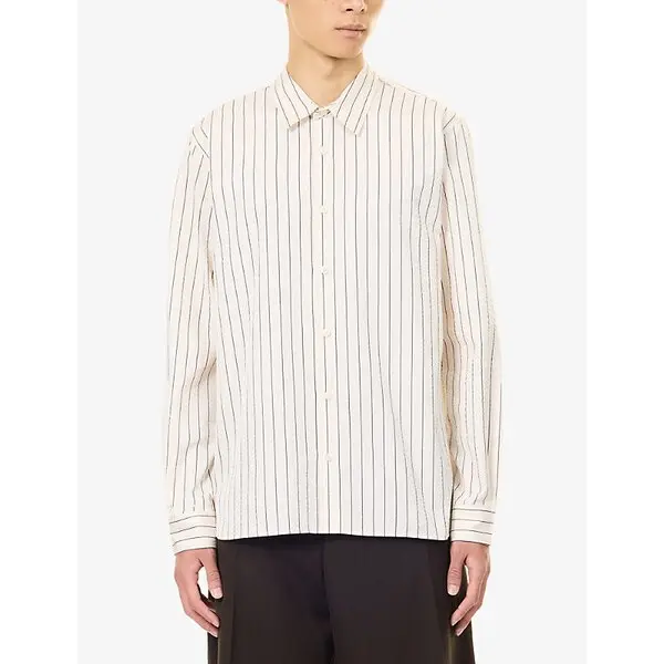 Orlebar Brown Justin Striped Cotton Shirt