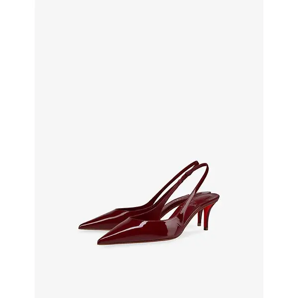 CHRISTIAN LOUBOUTIN Miss Z 60 Patent Leather Slingbacks