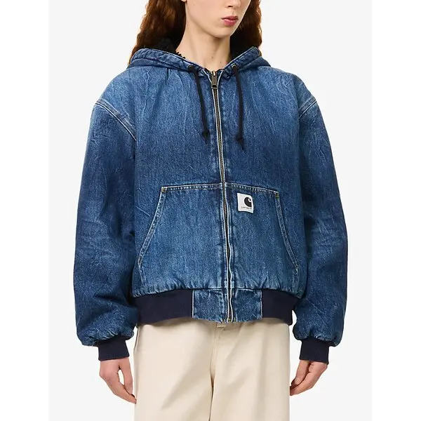Carhartt Work In Progress Og Active Hooded Denim Jacket