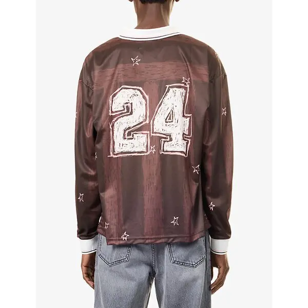 NAHMIAS Scribble Long-sleeve Jersey Top