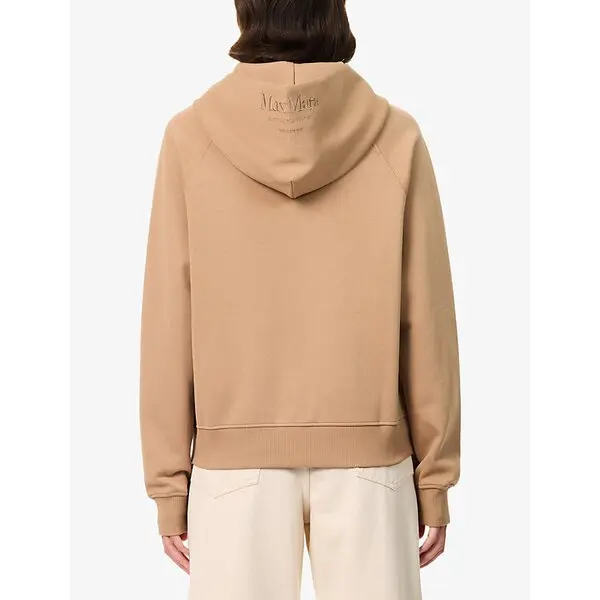 Max Mara Technical Zip Cotton-jersey Hoodie