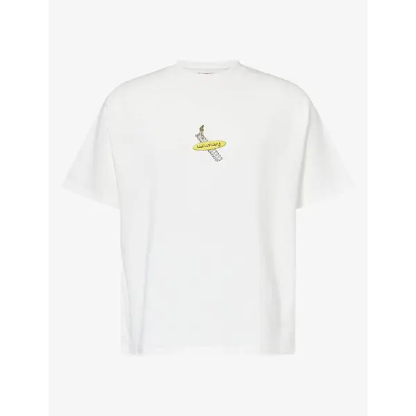 NOT BORING Boredome Evac Graphic-print Cotton T-shirt
