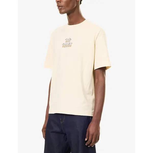 NOT BORING Turning Herads Graphic-print Cotton T-shirt