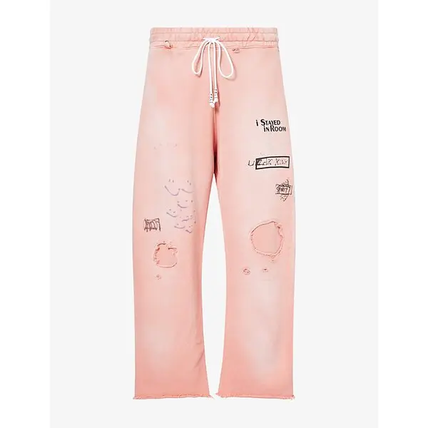 PALY HOLLYWOOD Alta Cienega Cotton Jogging Bottoms - Peach
