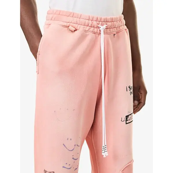 PALY HOLLYWOOD Alta Cienega Cotton Jogging Bottoms - Peach