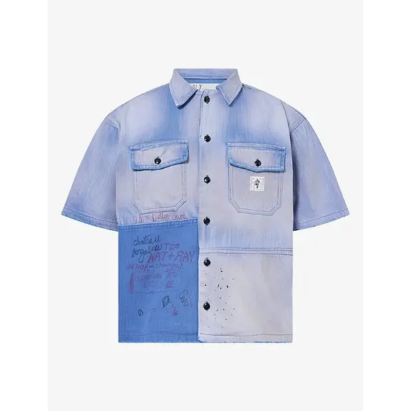PALY HOLLYWOOD Love Herringbone Cotton Work Shirt