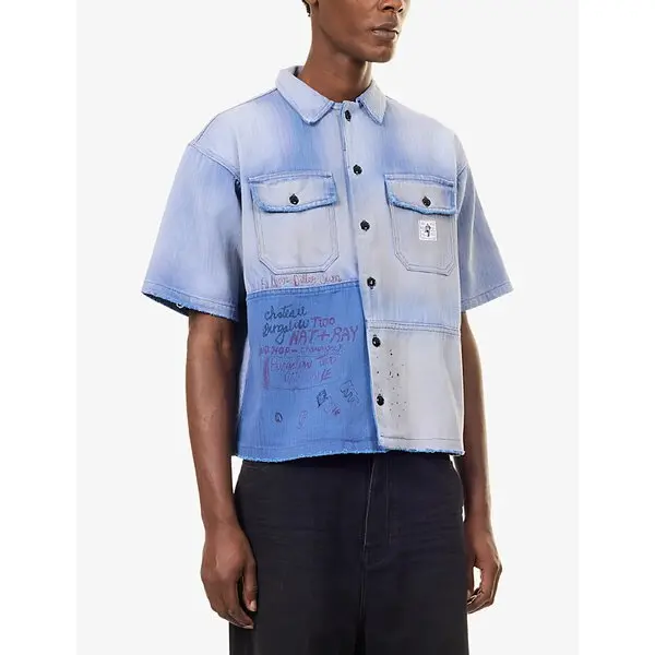 PALY HOLLYWOOD Love Herringbone Cotton Work Shirt