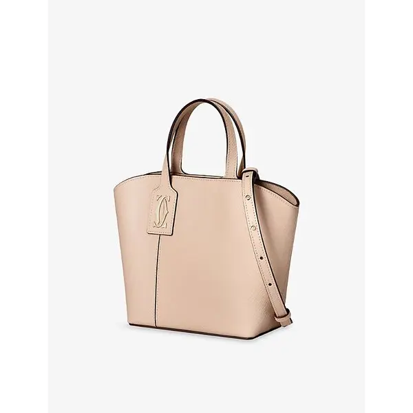 Cartier C De Mini Leather Tote Bag