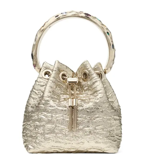 JIMMY CHOO Bon Bon Top-handle Bag - Gold