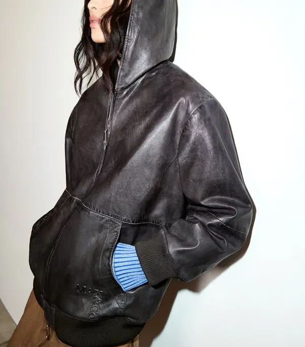 Max & Co. Leather Bomber Jacket