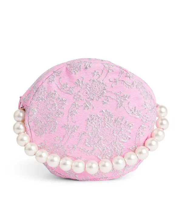 MAMA LUMA Jacquard Shoulder Bag - Pink