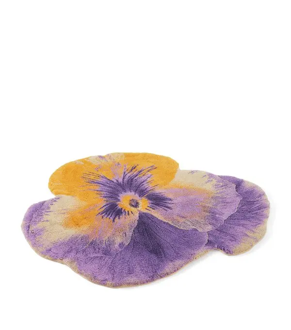 ABYSS & HABIDECOR Egyptian Cotton Pansy Bath Rug