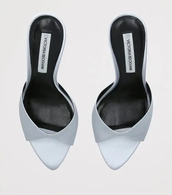 Victoria Beckham Satin Harlow Heeled Mules 100