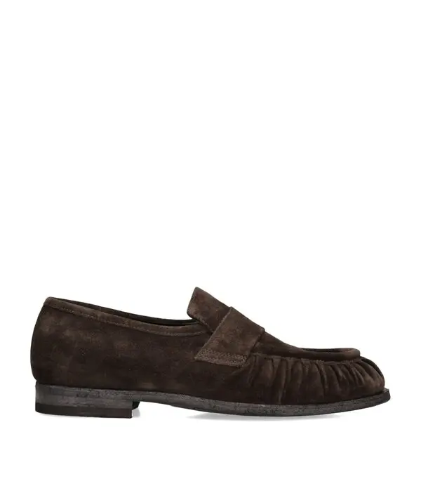 Officine Creative Suede Solitude Penny Loafers