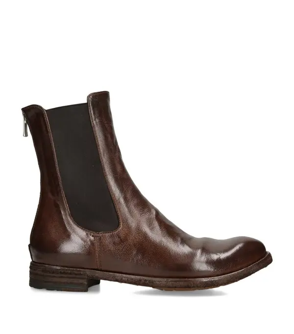 Officine Creative Leather Lexikon Chelsea Boots - Brown