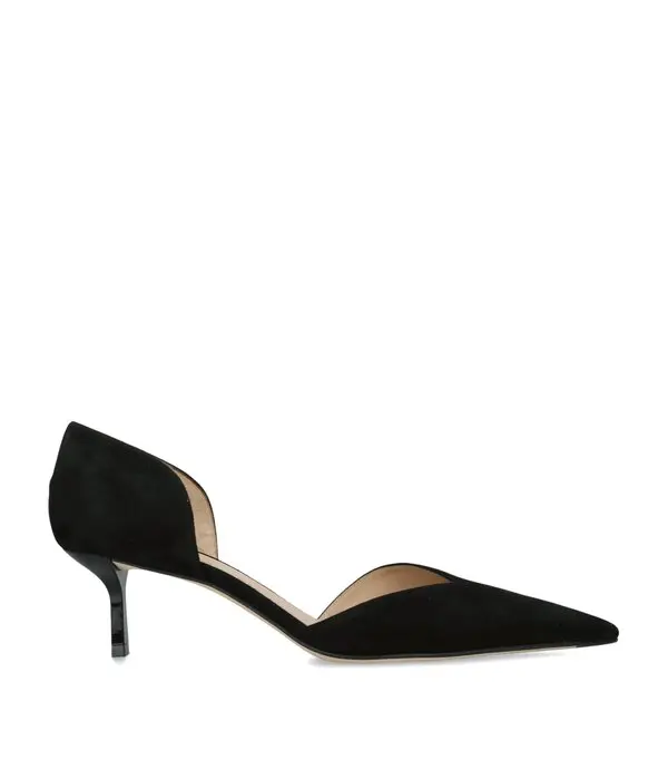 Victoria Beckham D'orsay Suede Pumps 55 - Black