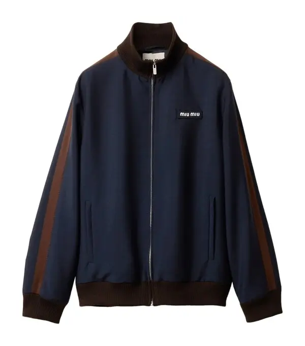Miu Miu Mohair-virgin Wool Blouson Jacket