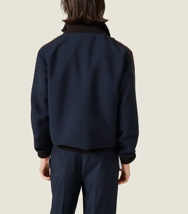 Miu Miu Mohair-virgin Wool Blouson Jacket