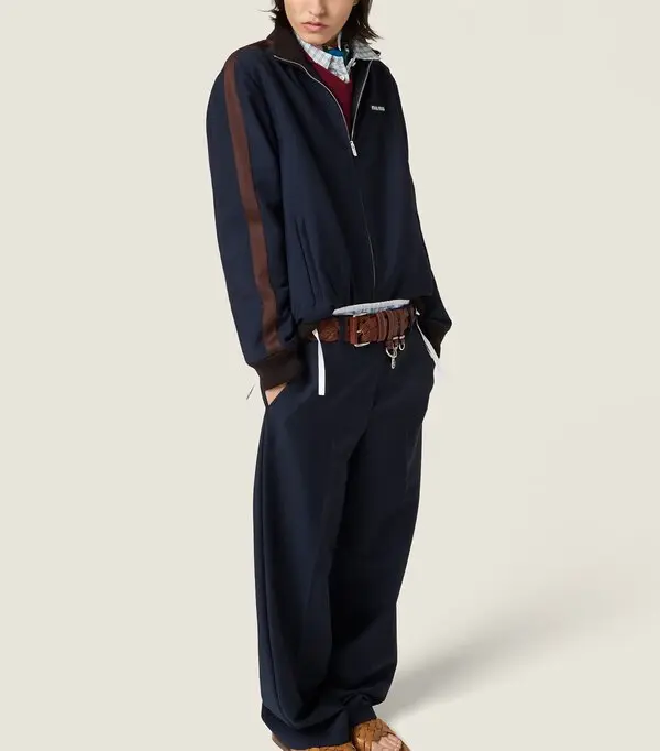 Miu Miu Mohair-virgin Wool Blouson Jacket