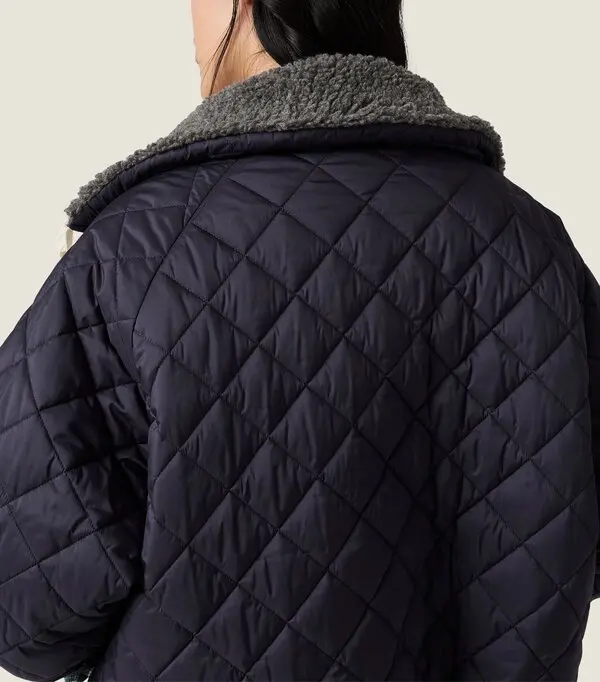 Miu Miu Down Technical Ponge Quilted Jacket