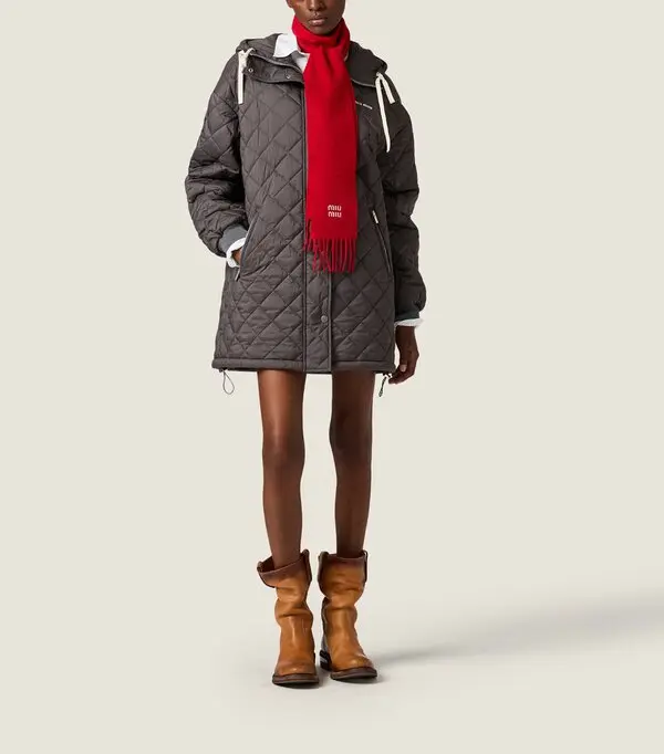 Miu Miu Technical Ponge Down Quilted Coat