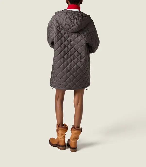 Miu Miu Technical Ponge Down Quilted Coat