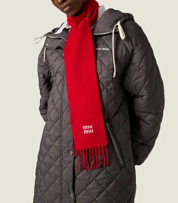 Miu Miu Technical Ponge Down Quilted Coat