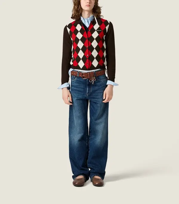 Miu Miu Cashmere Collared Cardigan