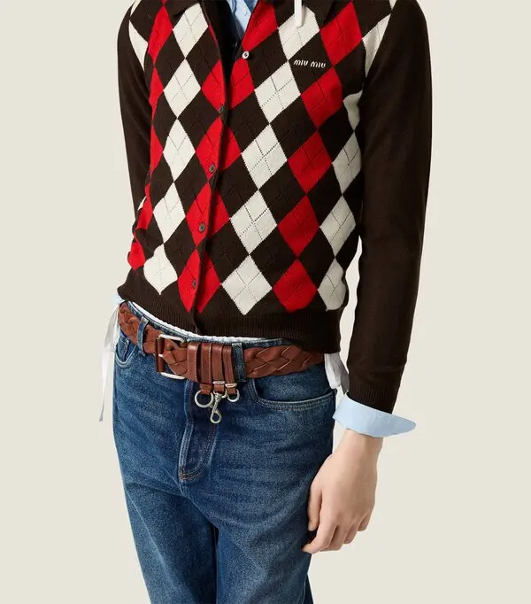 Miu Miu Cashmere Collared Cardigan