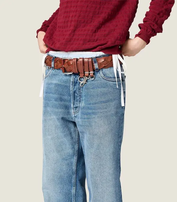 Miu Miu Mid-wash Denim Jeans