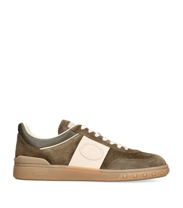 Valentino Garavani Suede Upvillage Low-top Sneakers - Brown