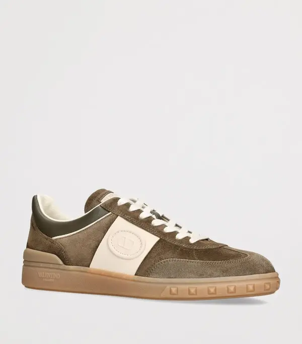 Valentino Garavani Suede Upvillage Low-top Sneakers - Brown