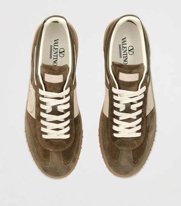 Valentino Garavani Suede Upvillage Low-top Sneakers - Brown