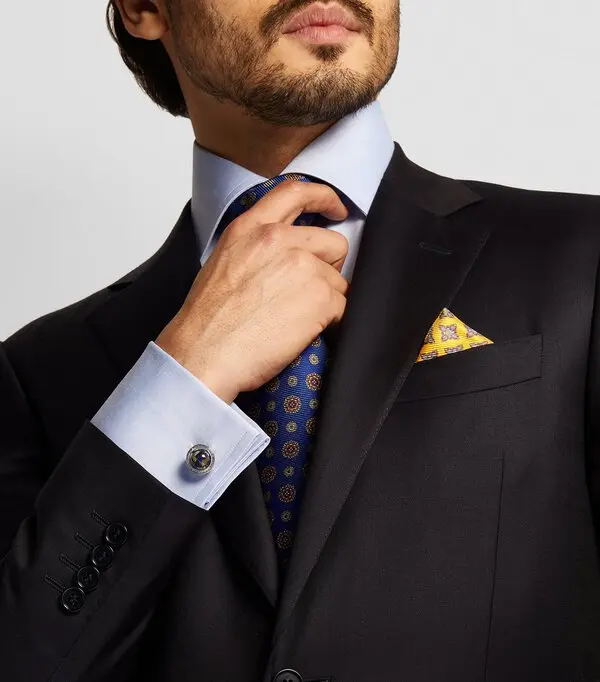 Tateossian Sterling And Lapis Lazuli Globe Cufflinks