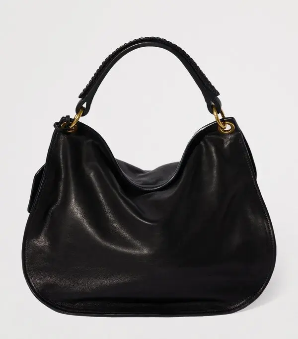 Miu Miu Leather Rendez-vous Shoulder Bag - Black