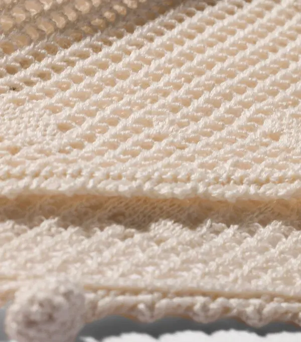 Miu Miu Cotton Crochet Pareo Scarf