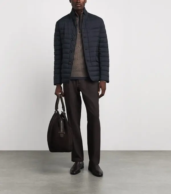 MOORER Quilted Down Jacket