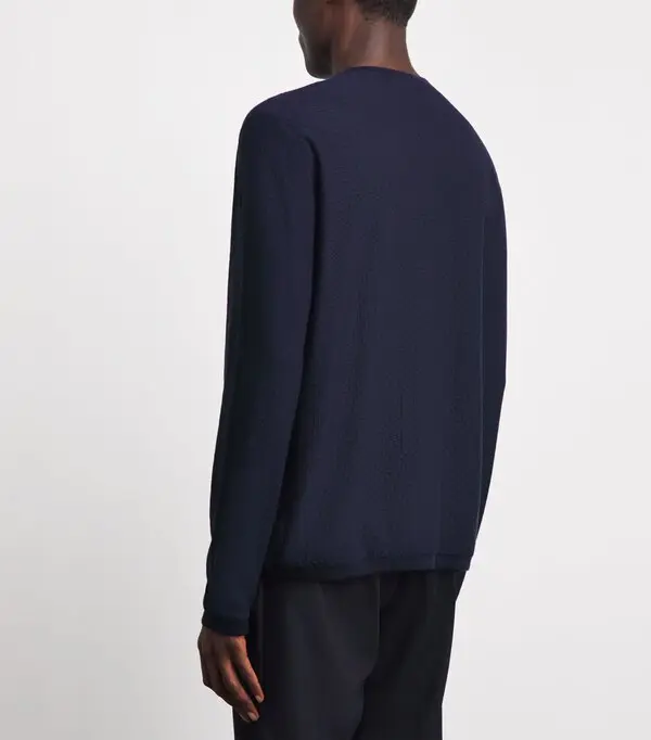 Johnstons Of Elgin Superfine Merino Wool Crew Neck Sweater