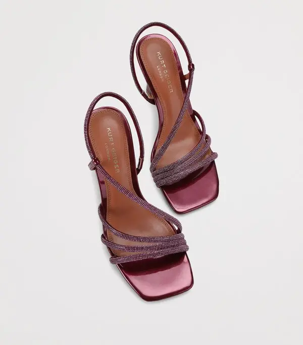 Kurt Geiger Embellished Leather Heeled Sandals