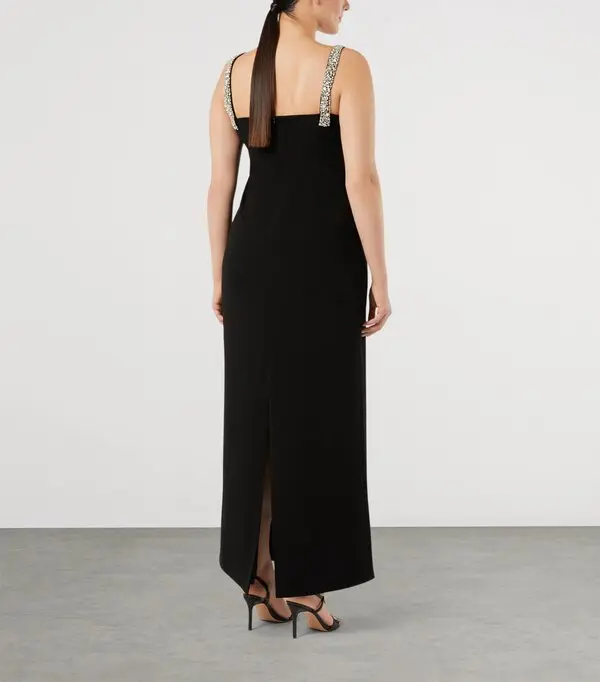 Marina Rinaldi Crystal-embellished Maxi Dress