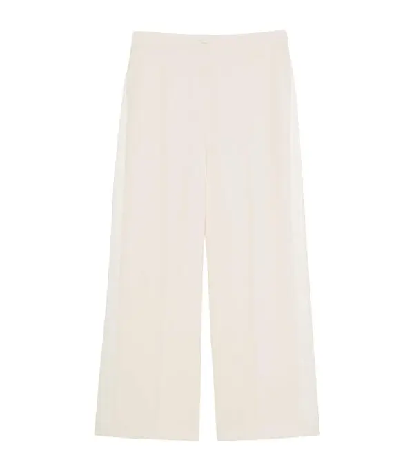 Marina Rinaldi Wide-leg Tailored Trousers - Ivory