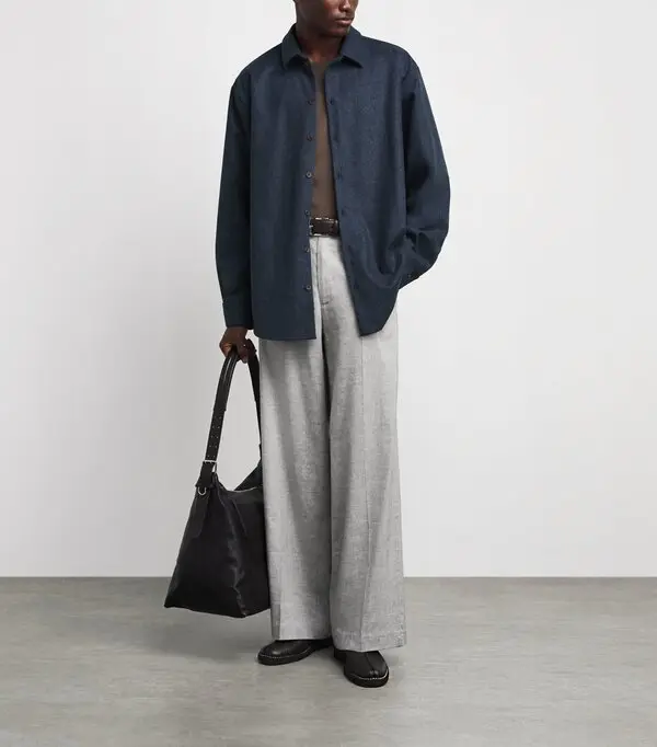 Johnstons Of Elgin Wool-cashmere Overshirt